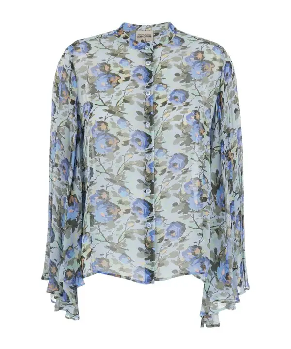 SEMICOUTURE Long Sleeve Printed Blouse