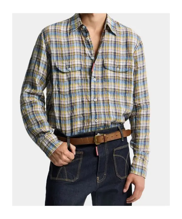 Dsquared2 Check Pocket Shirts - Multicolor