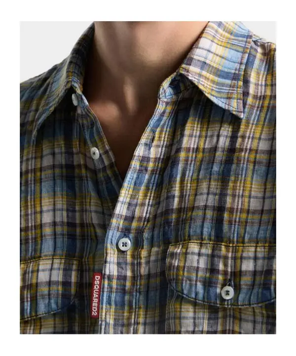 Dsquared2 Check Pocket Shirts - Multicolor