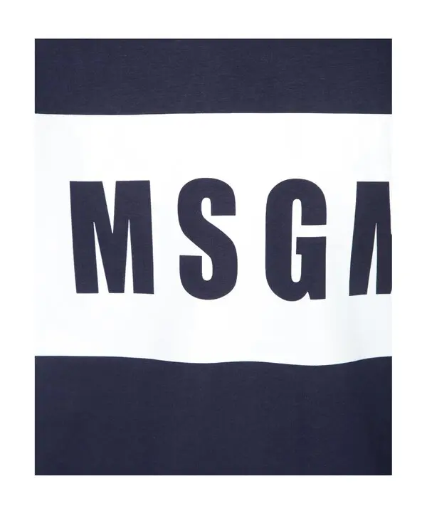 MSGM Logo Printed T-shirt - Black