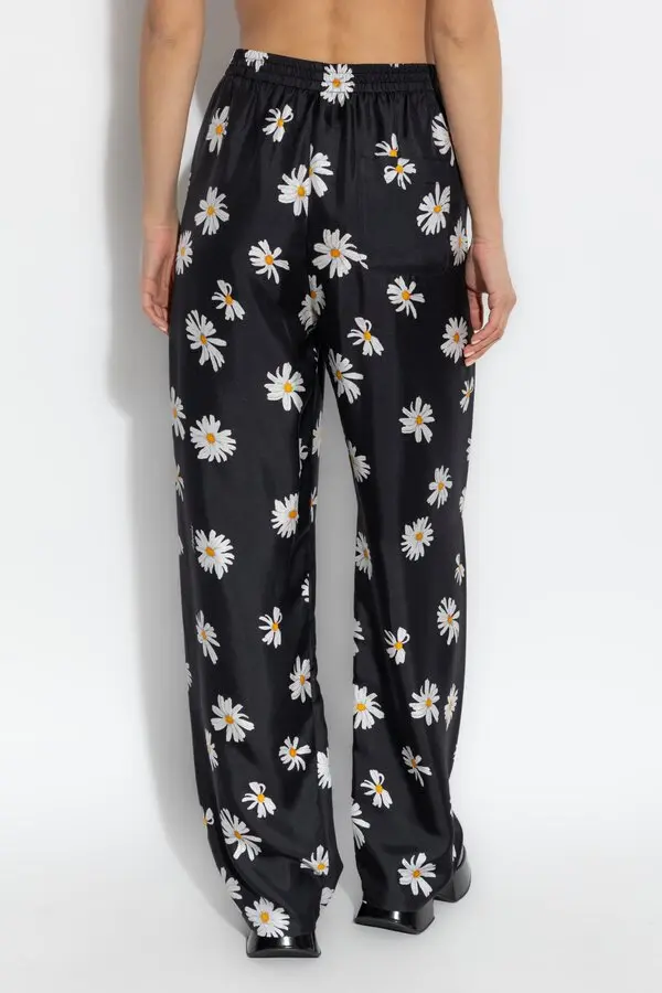 Moschino Daisy Printed Elastic Waist Pants