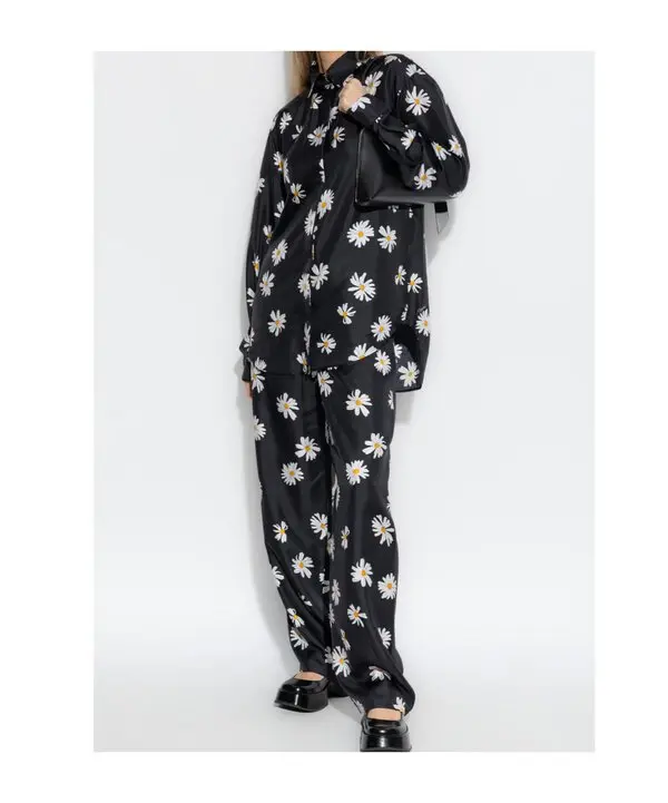 Moschino Daisy Printed Elastic Waist Pants