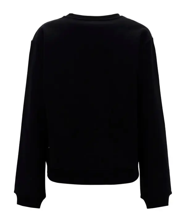 Moschino Rainbow Heart Print Cotton Sweatshirt