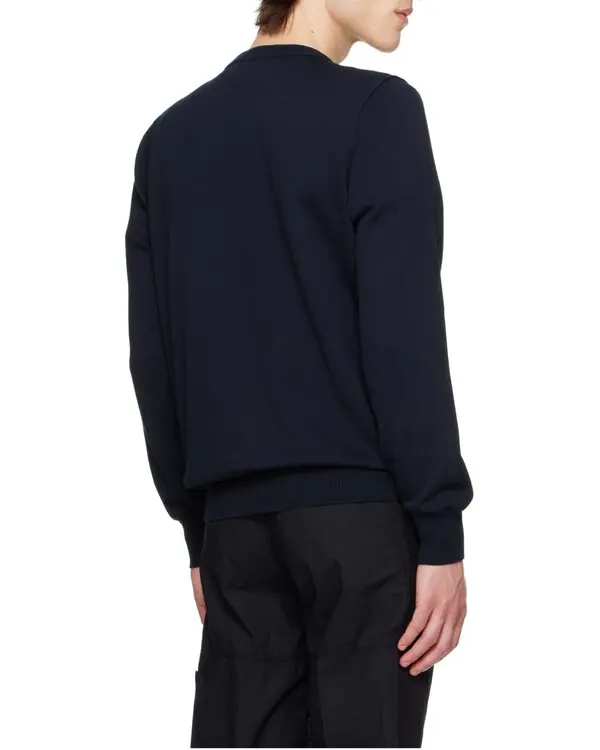 Stone Island Compass Patch Crewneck Jumper - Blue
