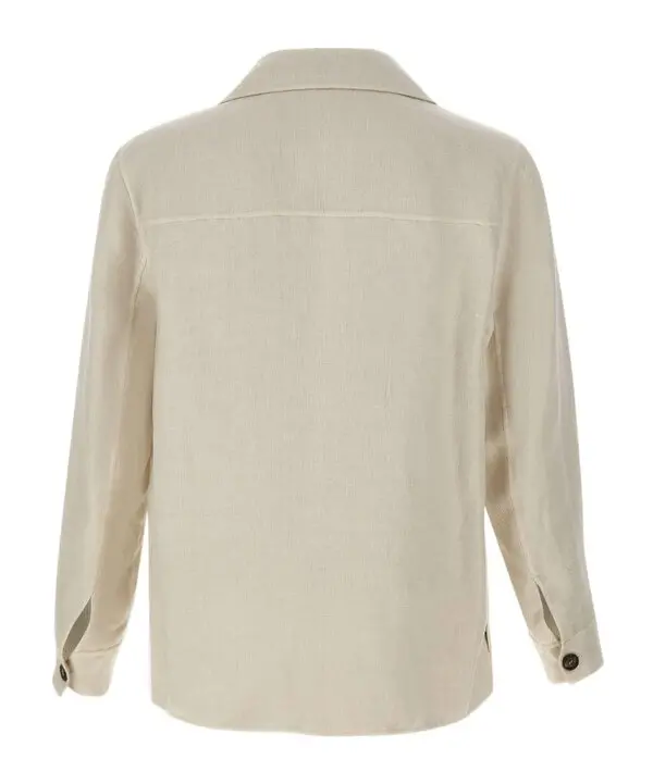 Eleventy Patch-pocket Buttoned Jacket - Nude