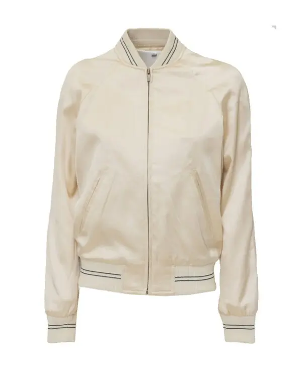 Celine Bomber Jacket With Front Pockets - Nude