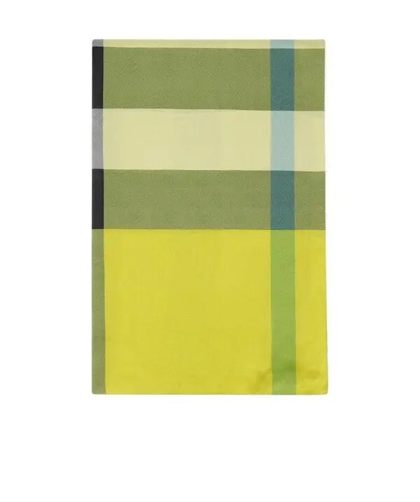 Burberry Plaid Detail Scarf