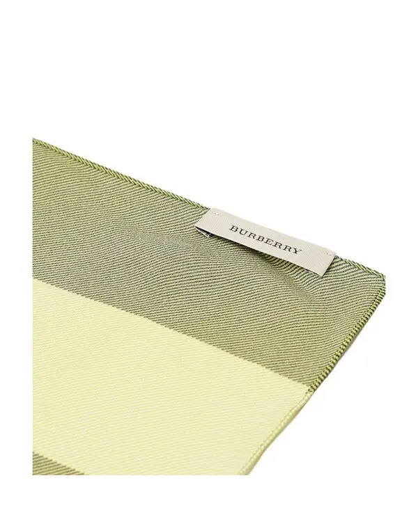 Burberry Plaid Detail Scarf