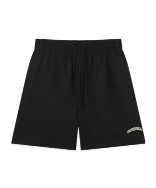 Casablanca Jacquard Drawstring Shorts - Black