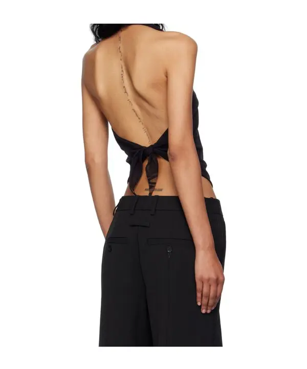 JEAN PAUL GAULTIER Graphic Print Halterneck Top