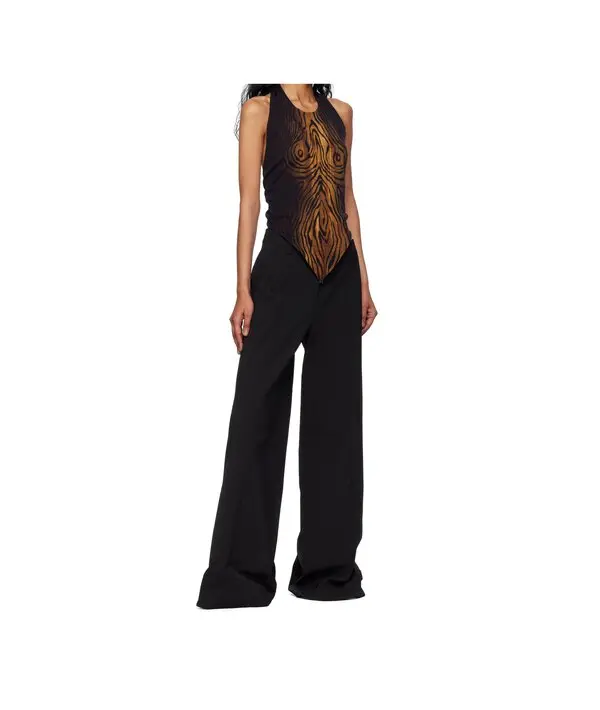 JEAN PAUL GAULTIER Graphic Print Halterneck Top