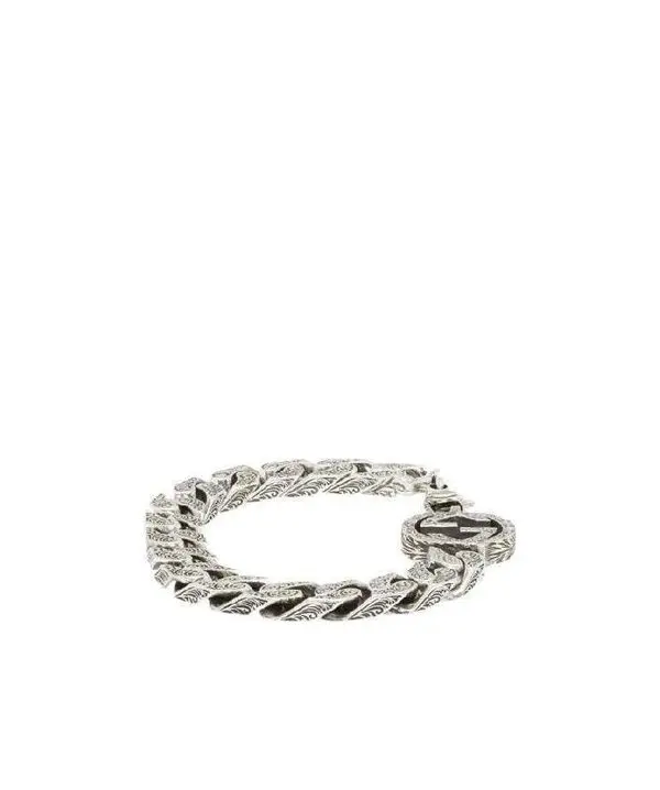 Gucci Interlocking G Chain Bracelet - Gray