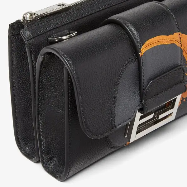 Fendi Leather Bag With Macro Dots Inlay