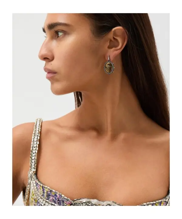 Versace Tivoli Medusa Relief Earrings