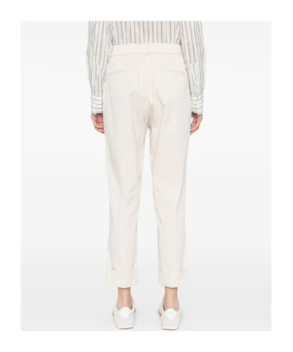 Peserico Tailored Cuffed Hem Trousers - Beige