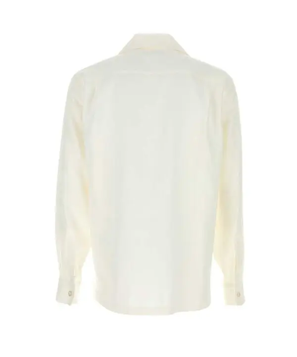 Dolce & Gabbana Dolce Gabbana Long-sleeved Hawaii Shirt - White