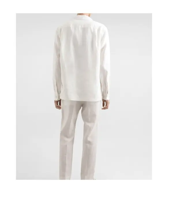 Dolce & Gabbana Dolce Gabbana Long-sleeved Hawaii Shirt - White