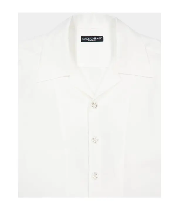 Dolce & Gabbana Dolce Gabbana Long-sleeved Hawaii Shirt - White