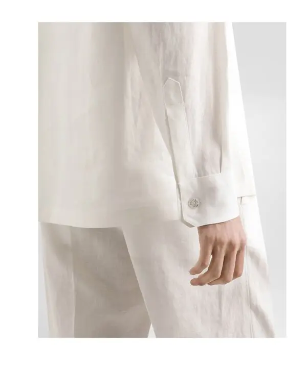 Dolce & Gabbana Dolce Gabbana Long-sleeved Hawaii Shirt - White