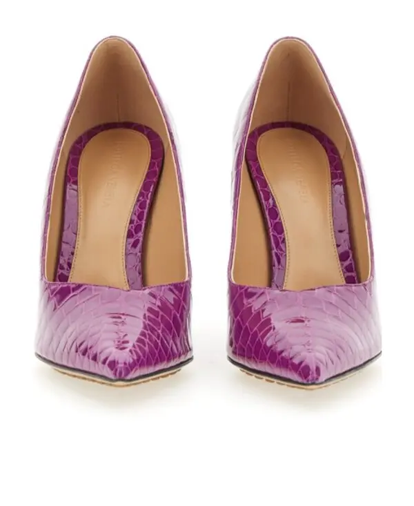 Bottega Veneta Embossed Punta Pumps
