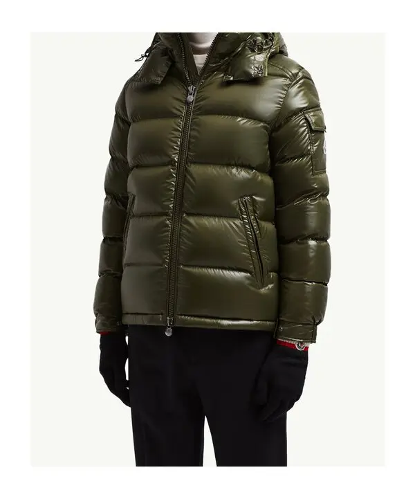 Moncler Logo Patch Knitted Gloves - Black