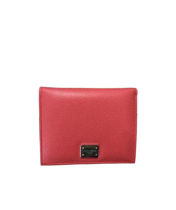 Dolce & Gabbana Logo Details Wallet - Red