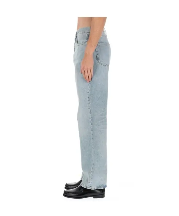 HAIKURE Logo Patch Straight-leg Jeans
