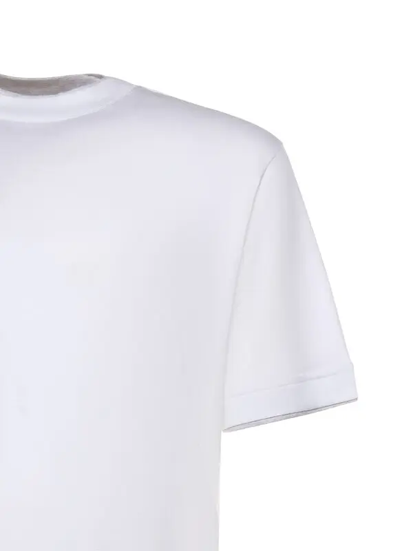 Eleventy Crew Neck Short Sleeve T-shirt - White