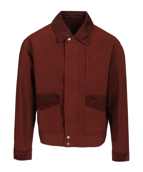 Dries Van Noten Veperny Panelled Jacket - Bordeaux