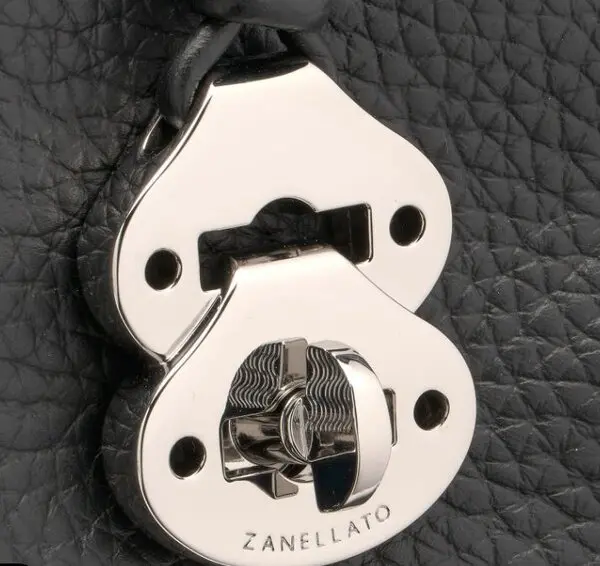 ZANELLATO Twist-lock Fastened Top Handle Bag - Black