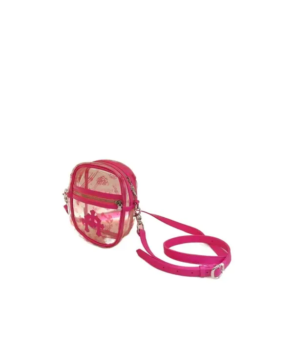 Chrome Hearts Zipper Shoulder Bag - Pink