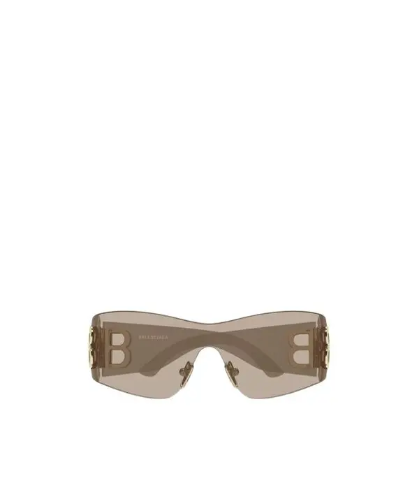 Balenciaga Shield Frame Sunglasses - Brown