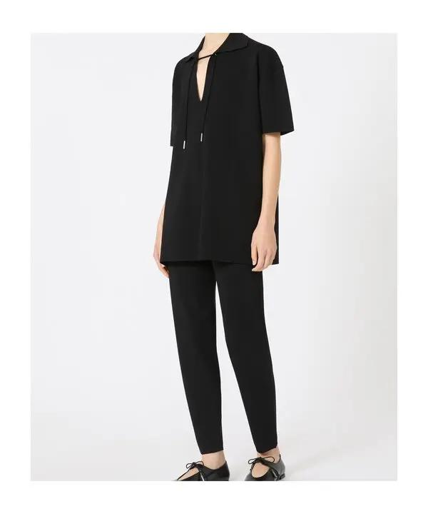 Max Mara Viscose Crêpe Ankle Length Trousers