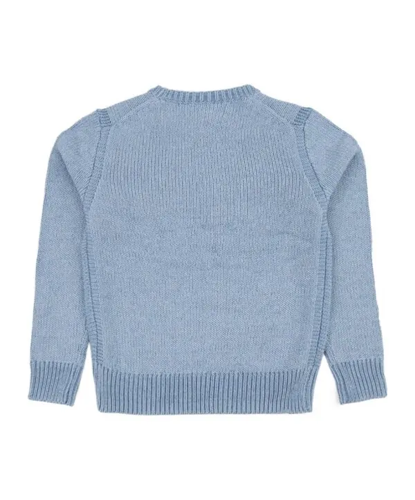 Polo Ralph Lauren Flag Crew Neck Sweater - Light Blue