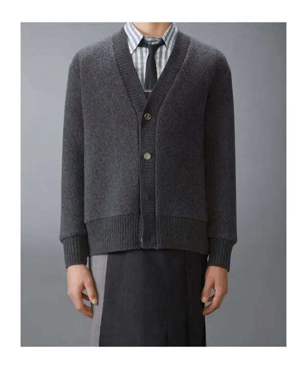 Thom Browne V-neck Wool Cardigan