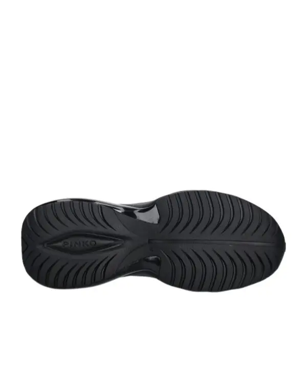Pinko Logo Detailed Lace-up Sneakers - Black