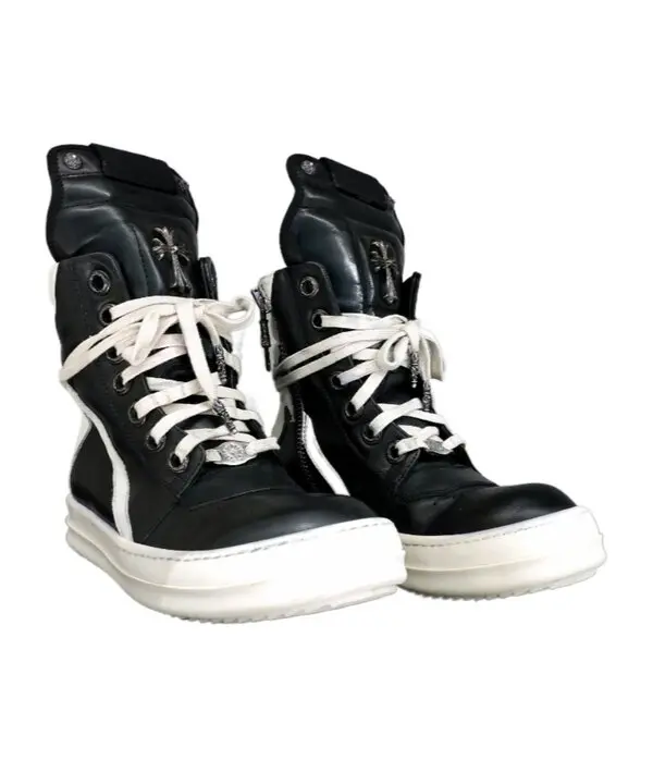 Chrome Hearts High-top Casual Lace-up Boots