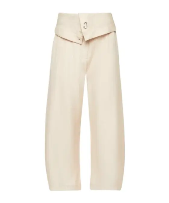 J.W.ANDERSON Jw Anderson Fold-over Trousers - Beige