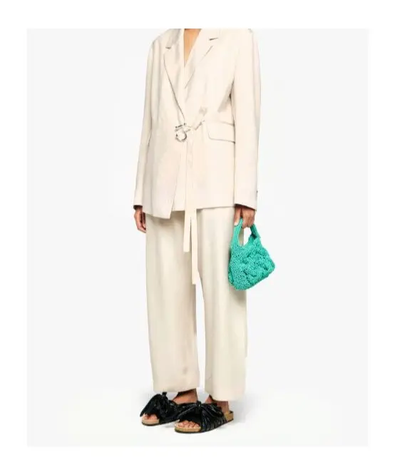 J.W.ANDERSON Jw Anderson Fold-over Trousers - Beige
