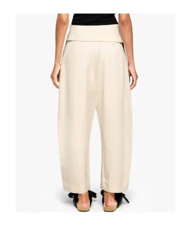 J.W.ANDERSON Jw Anderson Fold-over Trousers - Beige