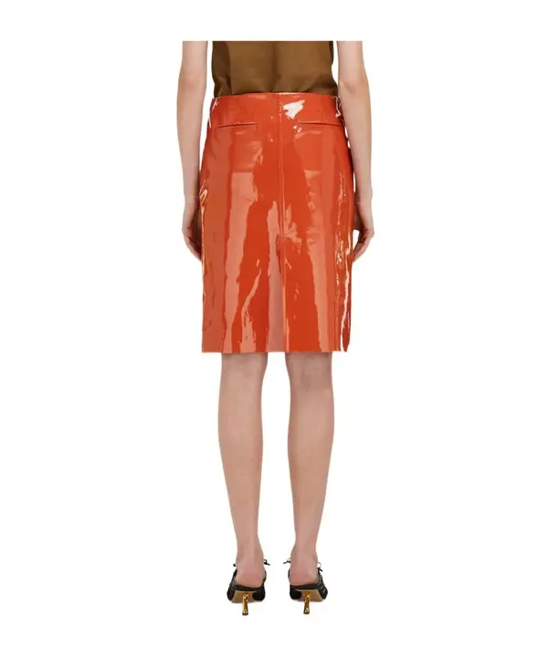 FERRAGAMO Patent Leather Pencil Skirt