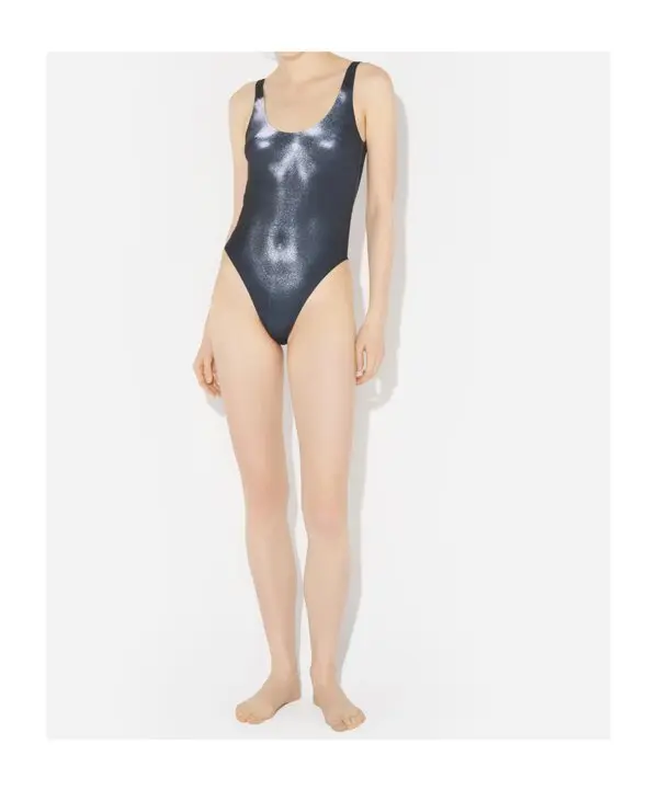 JEAN PAUL GAULTIER Scoop Neck Printed Swimsuit