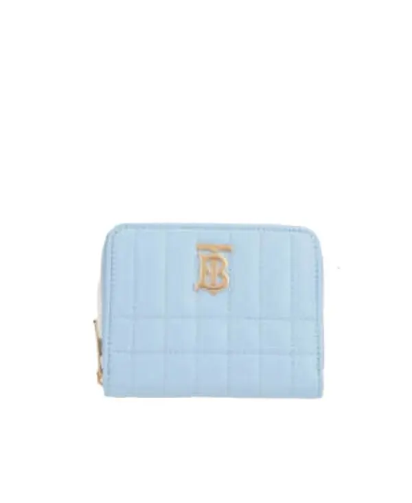 Burberry Lola Quilted Zipped Wallet - Blue