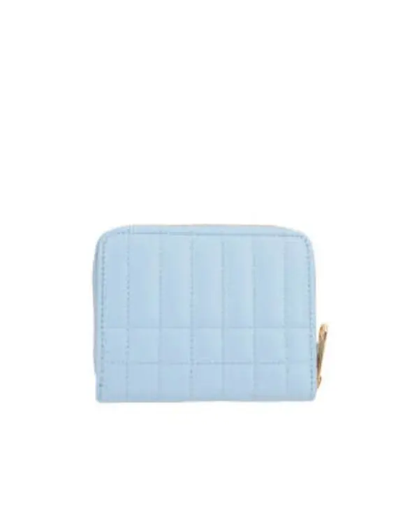 Burberry Lola Quilted Zipped Wallet - Blue