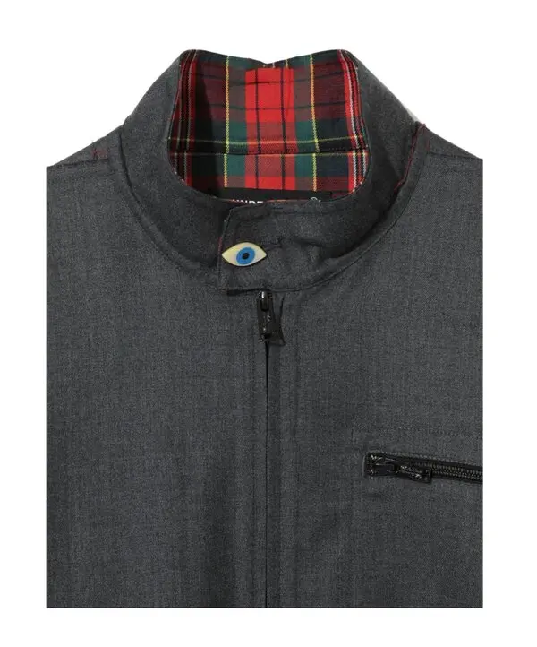Undercover Stand-collar Zip-up Blouson Jacket - Charcoal