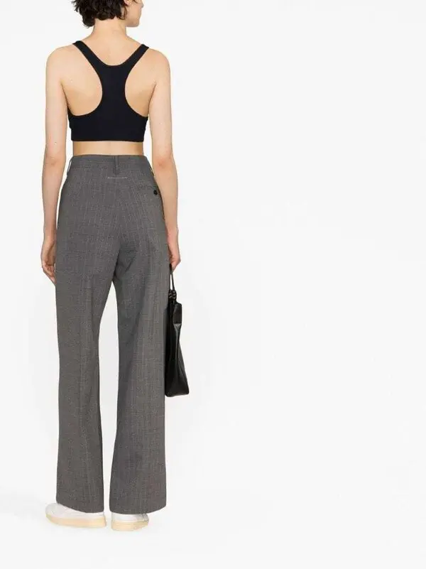 JIL SANDER Logo Printed Sport Bra - Black