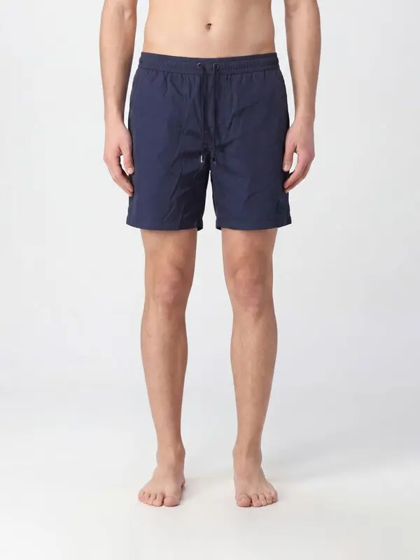 Giorgio Armani Logo Patch Drawstring Swim Shorts