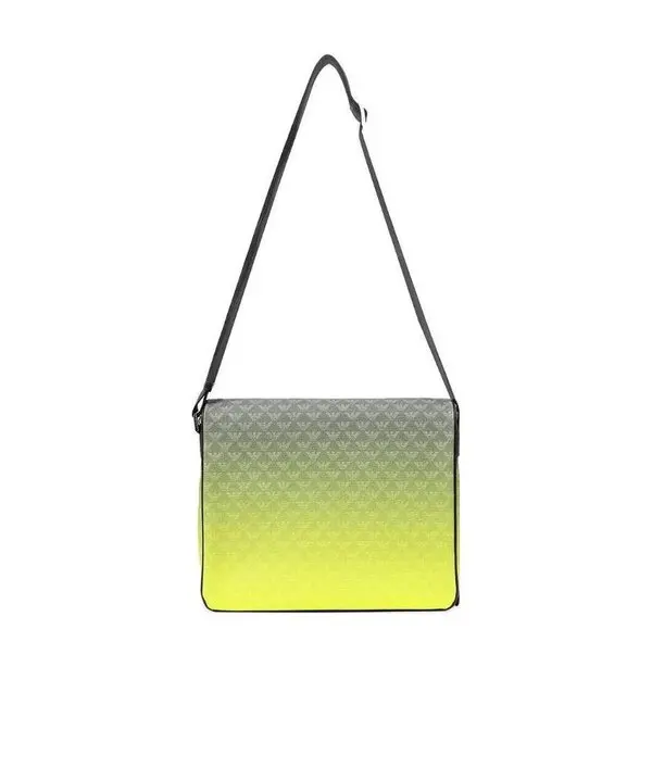 Emporio Armani Logo Gradient Shoulder Bag - Yellow