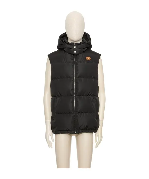 Valentino Garavani Vlogo Signature Zip-up Puffer Gilet