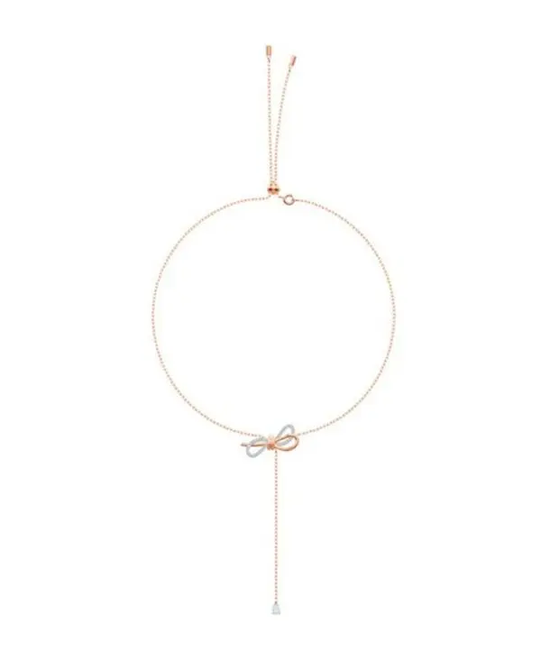 SWAROVSKI Bow Pendant Necklace - Yellow